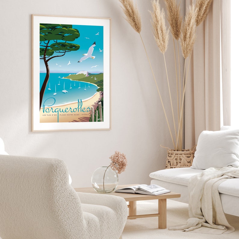 Affiche PORQUEROLLES - Etsy France