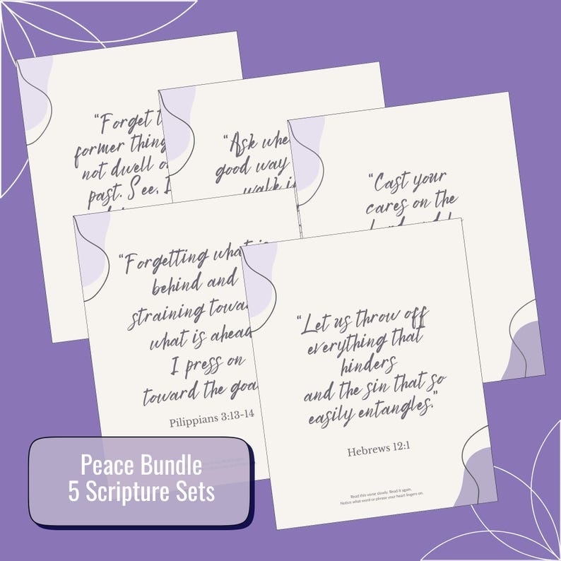 Unburden Yourself Scripture Reflection Printable | Hebrews 12:1 Folded ...