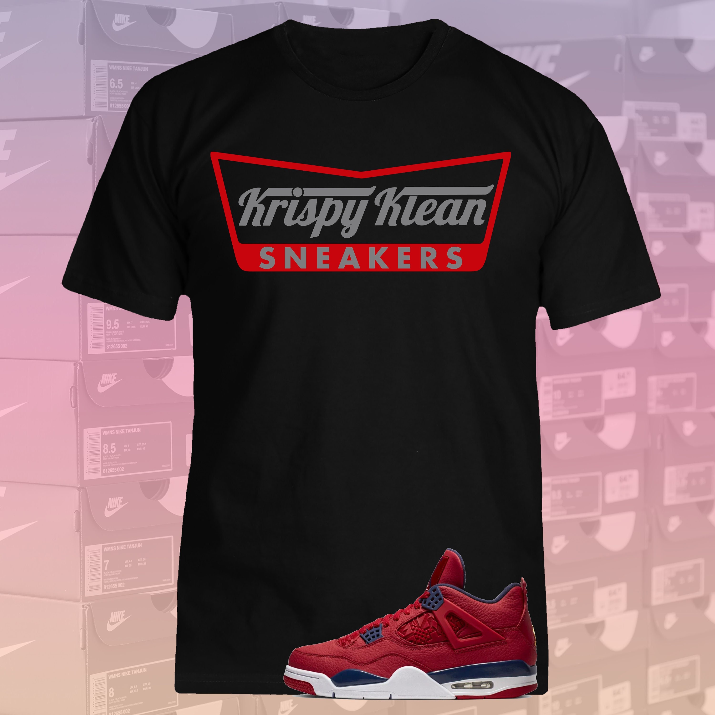 Sneaker Tee Shirt to Match Air Jordan Shoes Unisex Sizing, Krispy Klean ...