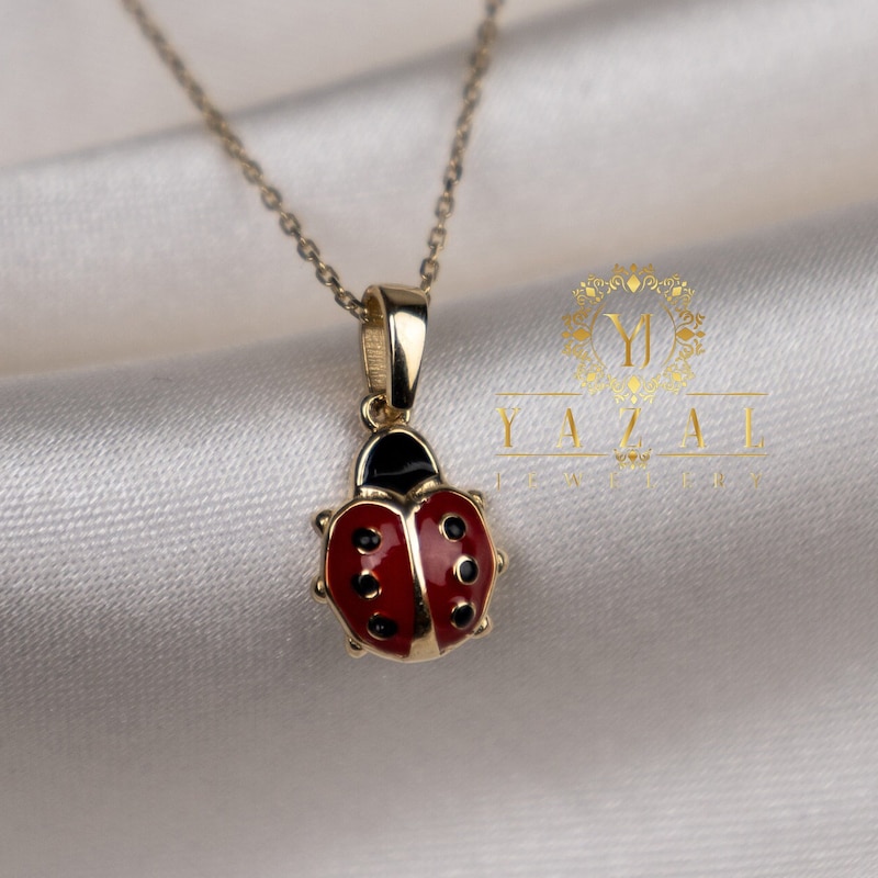 Ladybug Necklace - Etsy