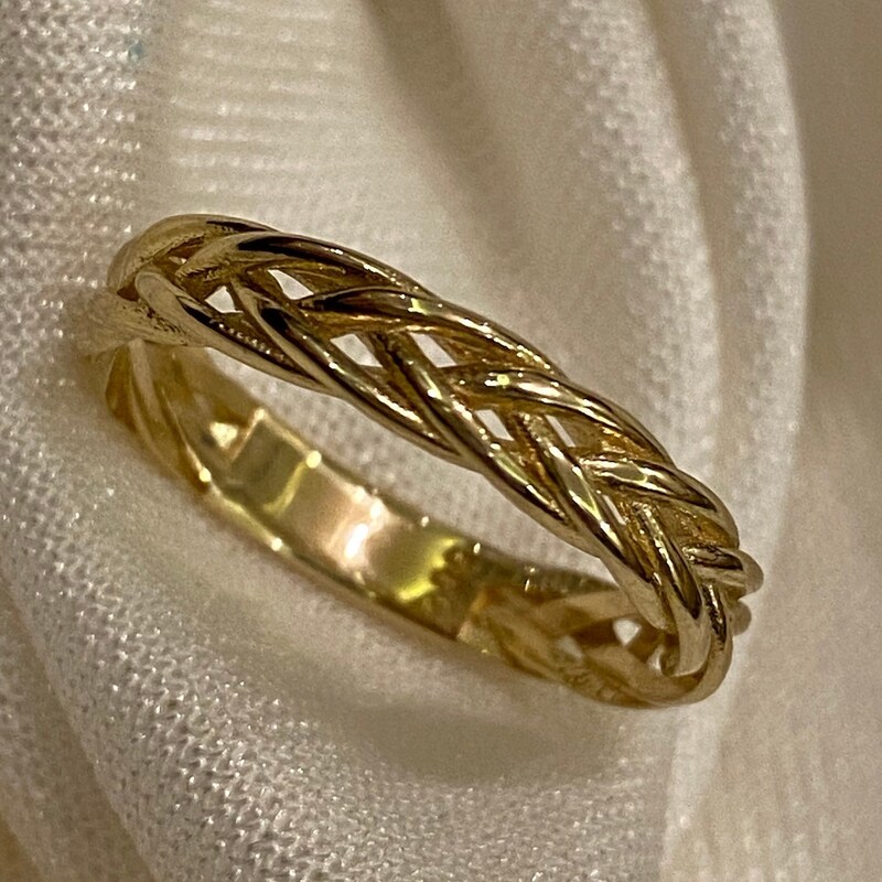Wheat Pattern Ring - Etsy