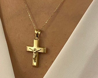 Gold Inri Cross - Etsy