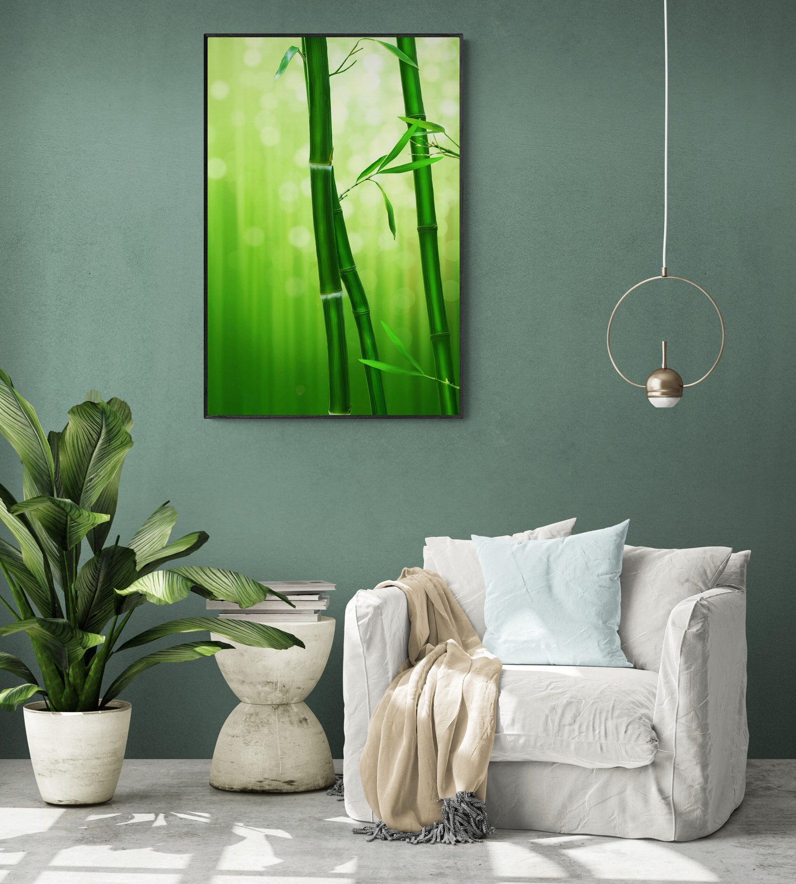 Feng Shui Wall Art - Bamboo, Printable, Southeast/east Wall Art, Feng ...