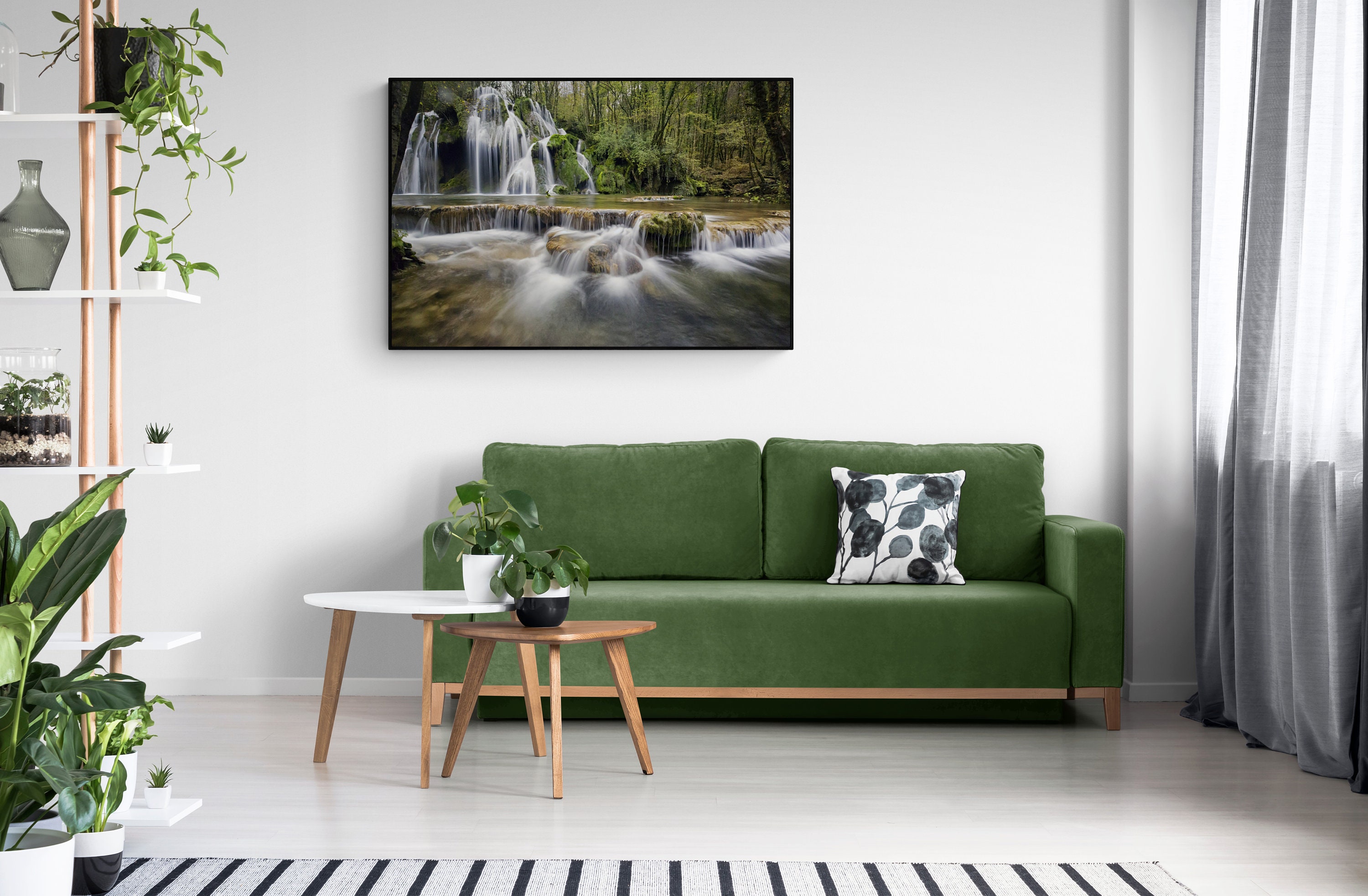 Feng Shui Wall Art - Waterfalls, Printable, Wall Art for Living Room ...