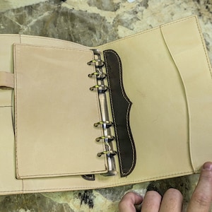 PDF DIGITAL PATTERN Leather A6 Binder With Divider and Pen Loop ...