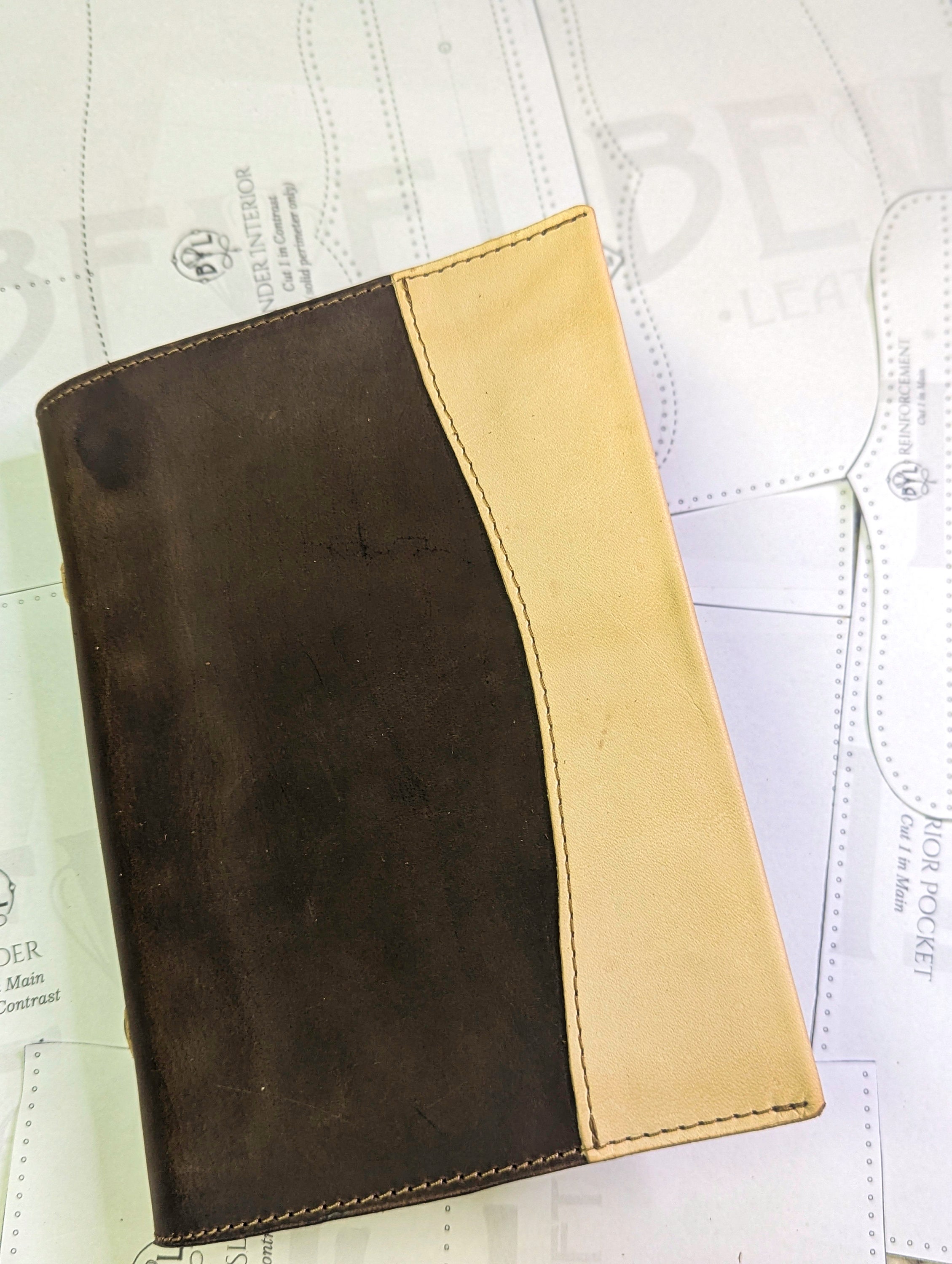 PDF DIGITAL PATTERN Leather A6 Binder With Divider and Pen Loop ...