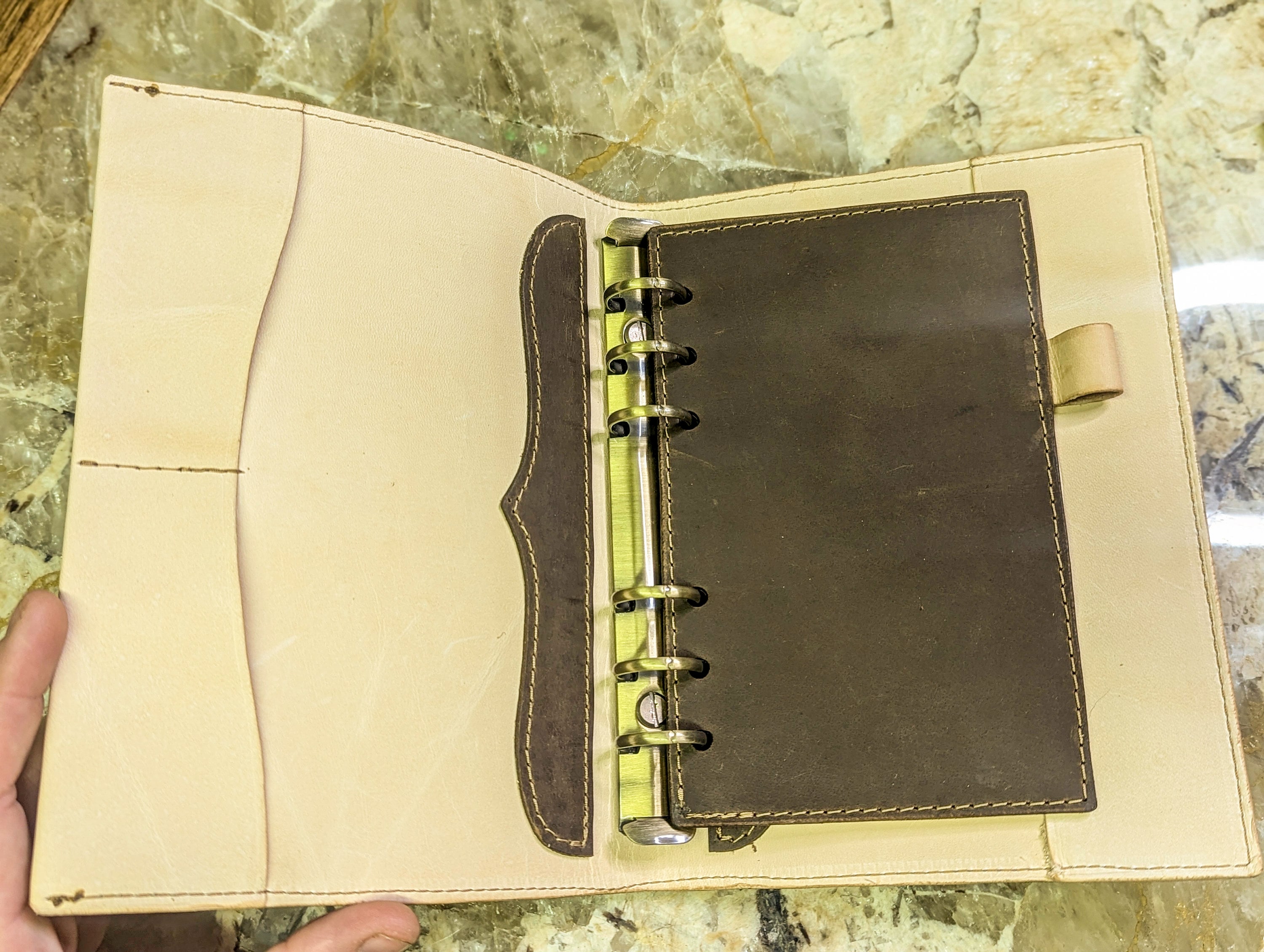 PDF DIGITAL PATTERN Leather A6 Binder With Divider and Pen Loop ...