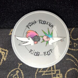 Punk Possum Riot Rat Sticker - Etsy