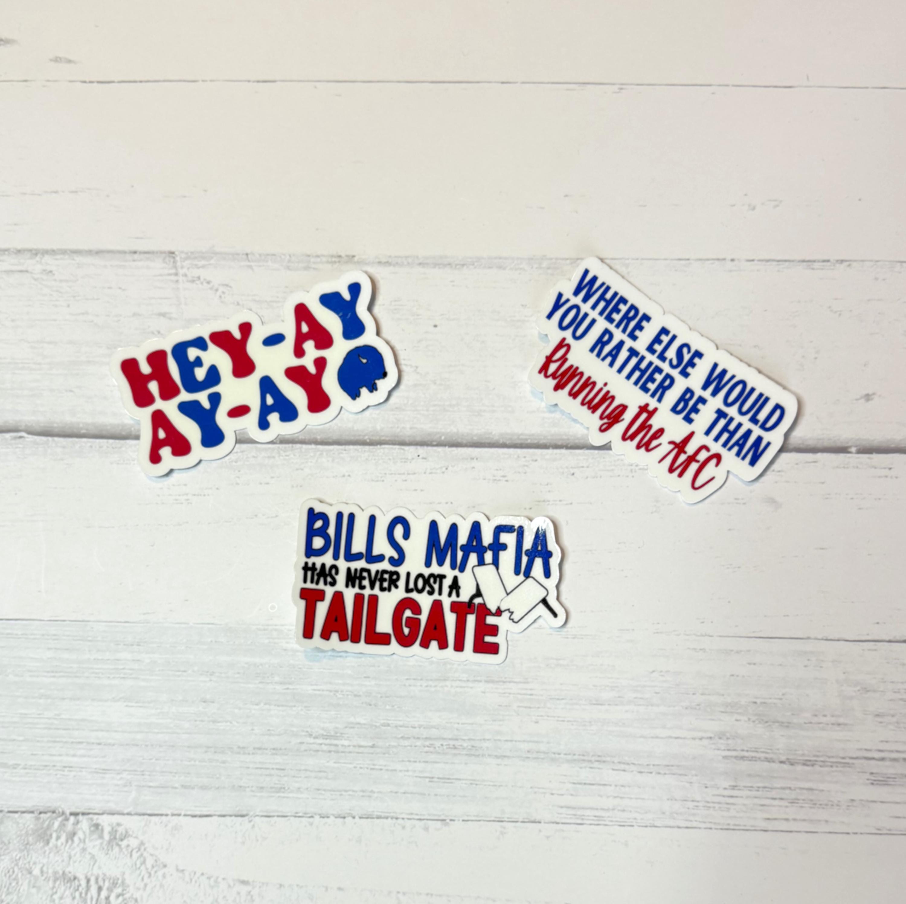 Buffalo Bills Waterproof Stickers: Bills Mafia Fan Decals - Etsy