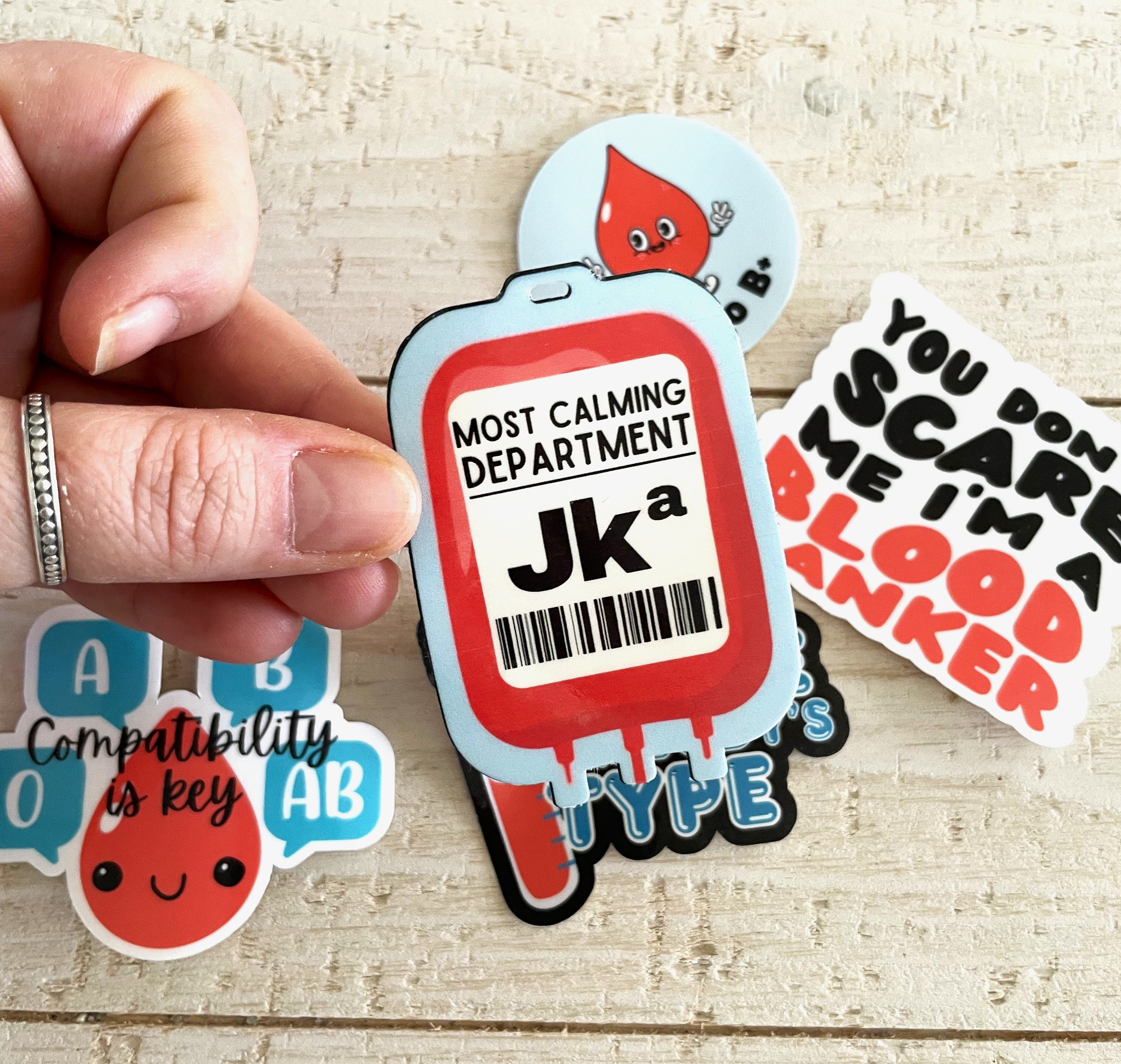 Blood Bank Stickers Unique Designs for Laptops, Notebooks, and ...