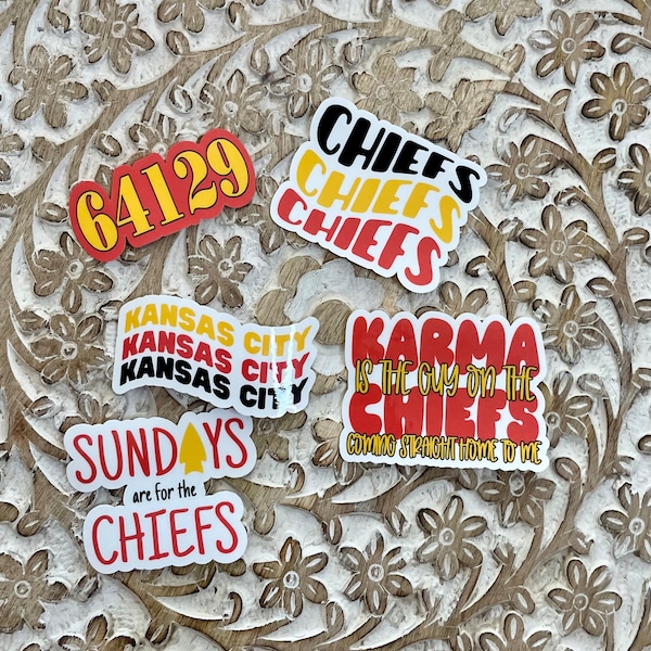 Chiefs Stickers - Etsy