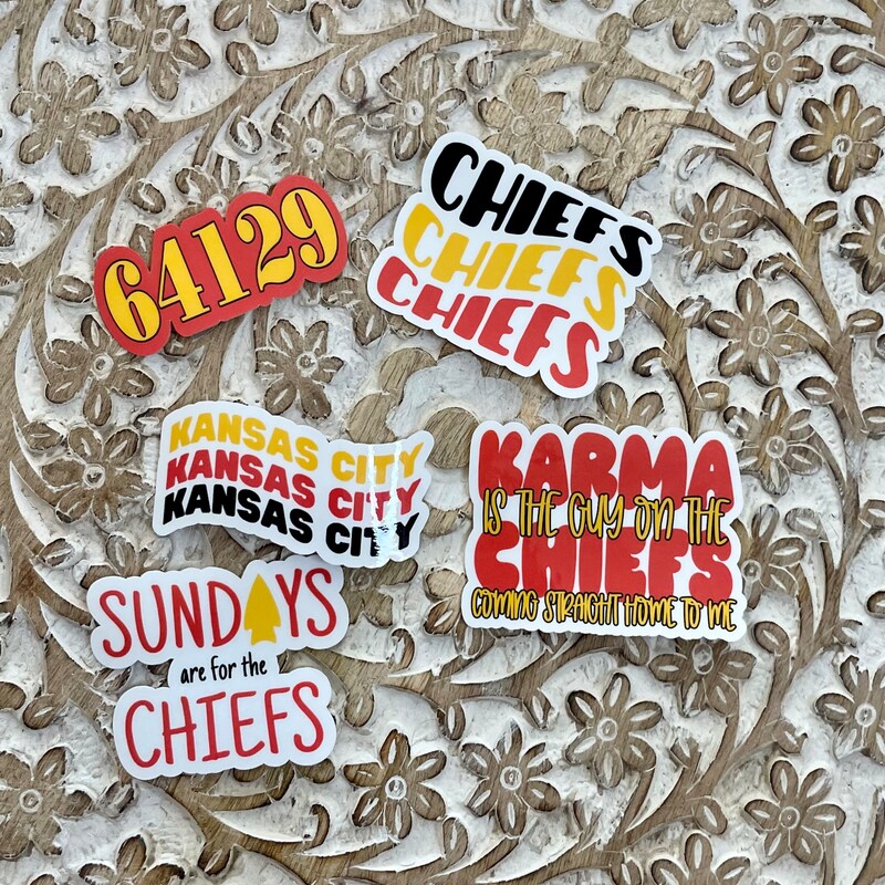 Chiefs Stickers - Etsy