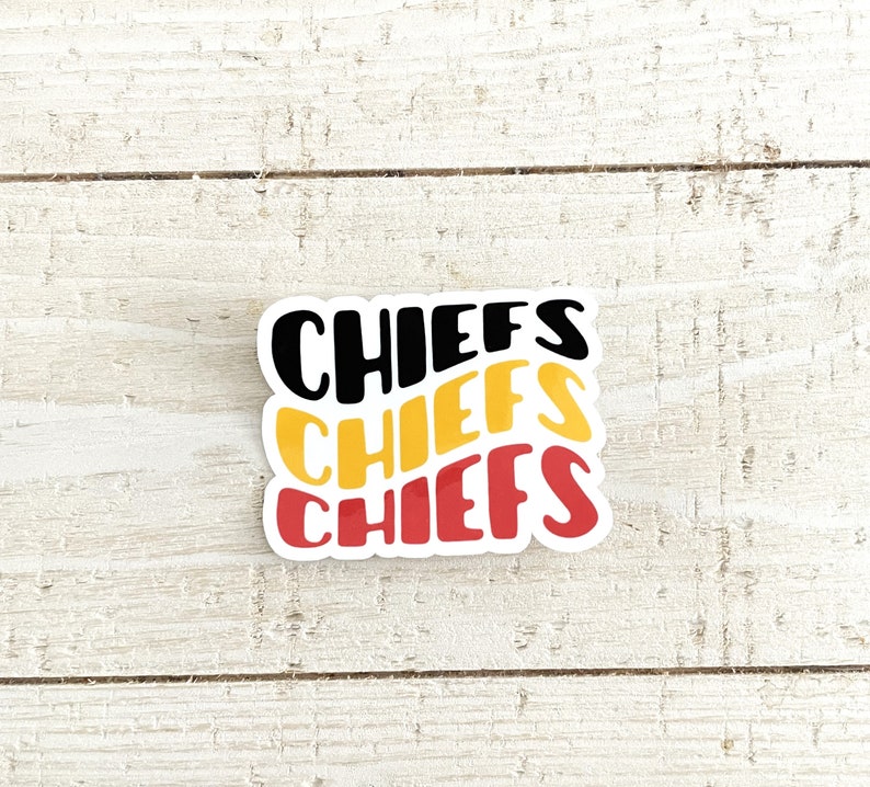 Kansas City Football Stickers | Chiefs Vinyl Decal | Teacher Gift - Etsy