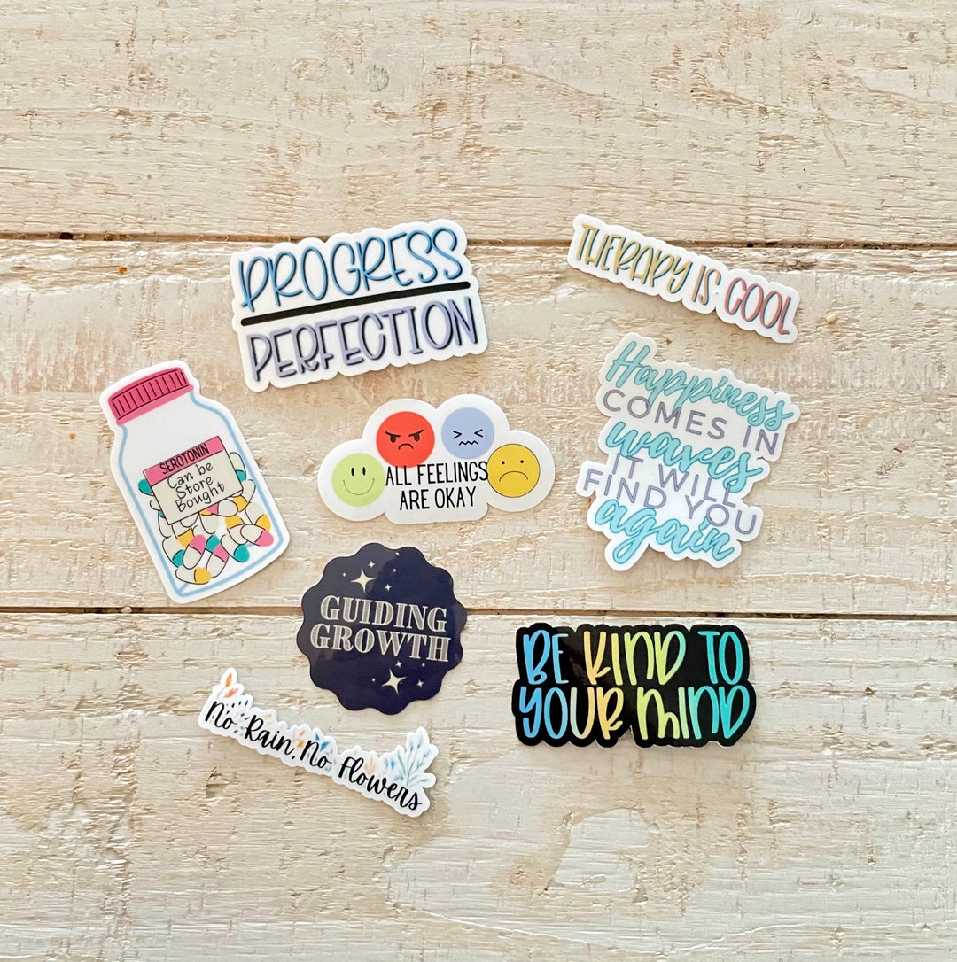 Therapy Mental Health Stickers | Therapist Self-care Sticker | Social ...