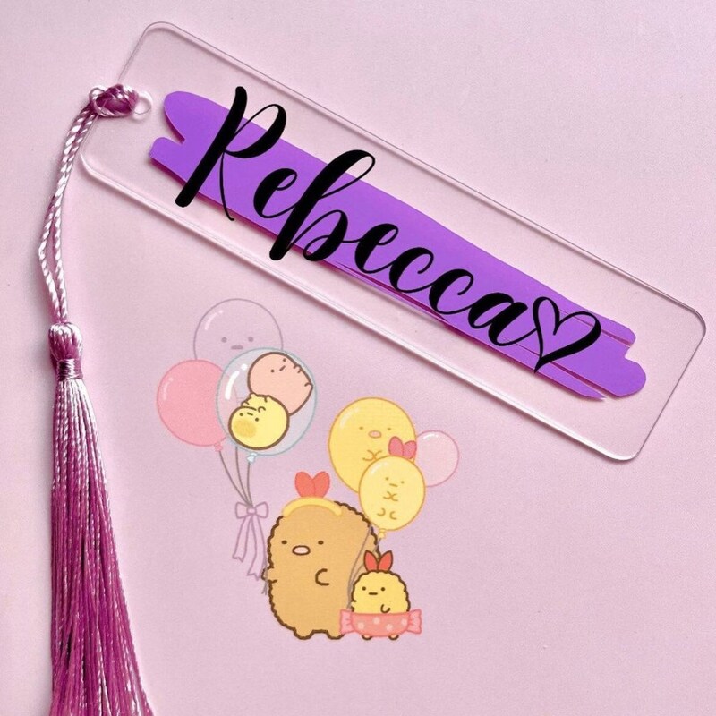 Acrylic Bookmark - Etsy