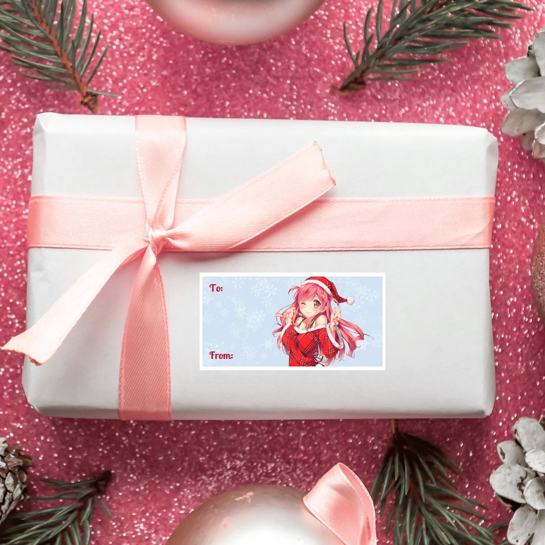 Anime Christmas Gift Tags 4 Set - Etsy