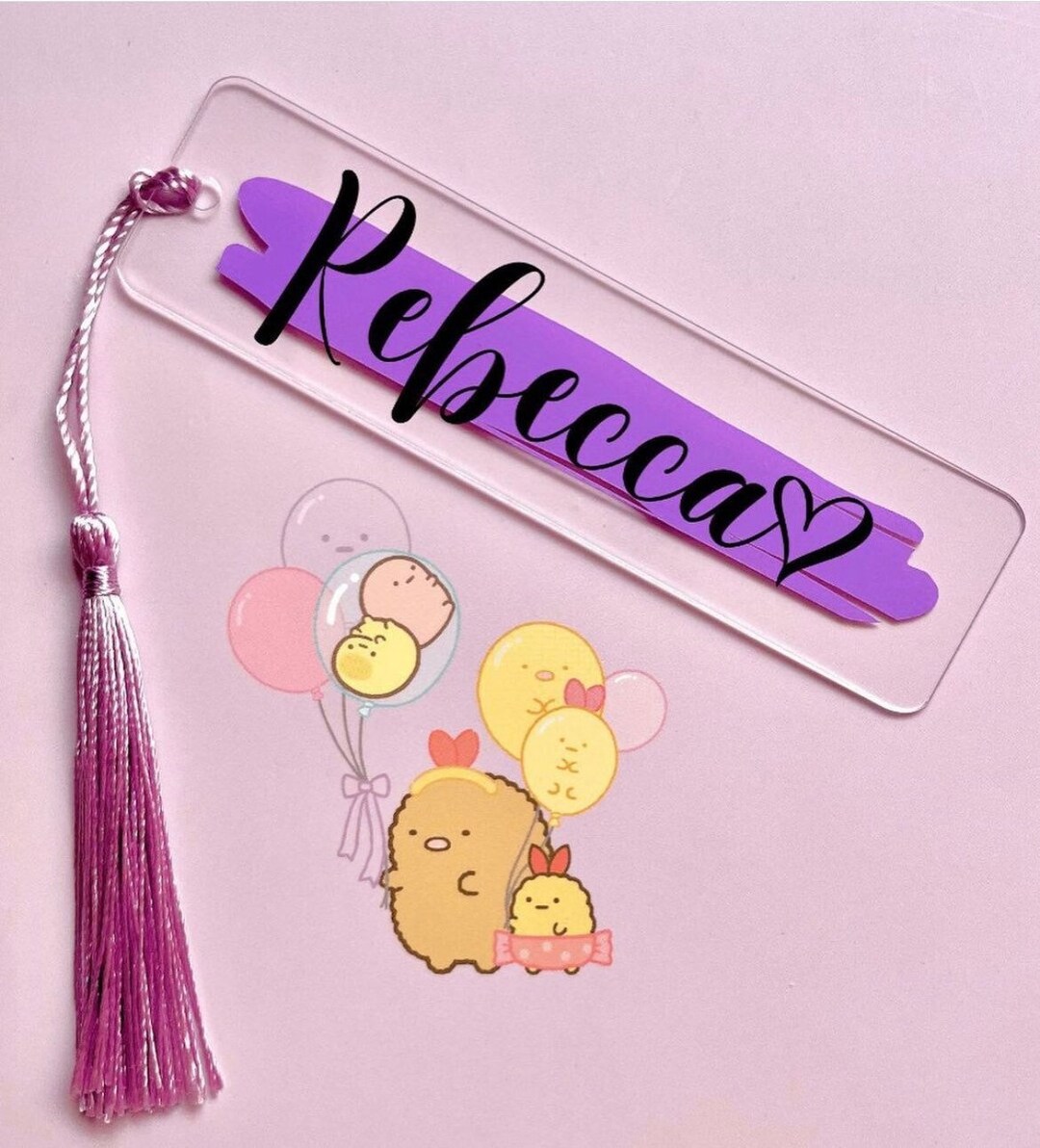 Personalized Acrylic Bookmarks - Etsy
