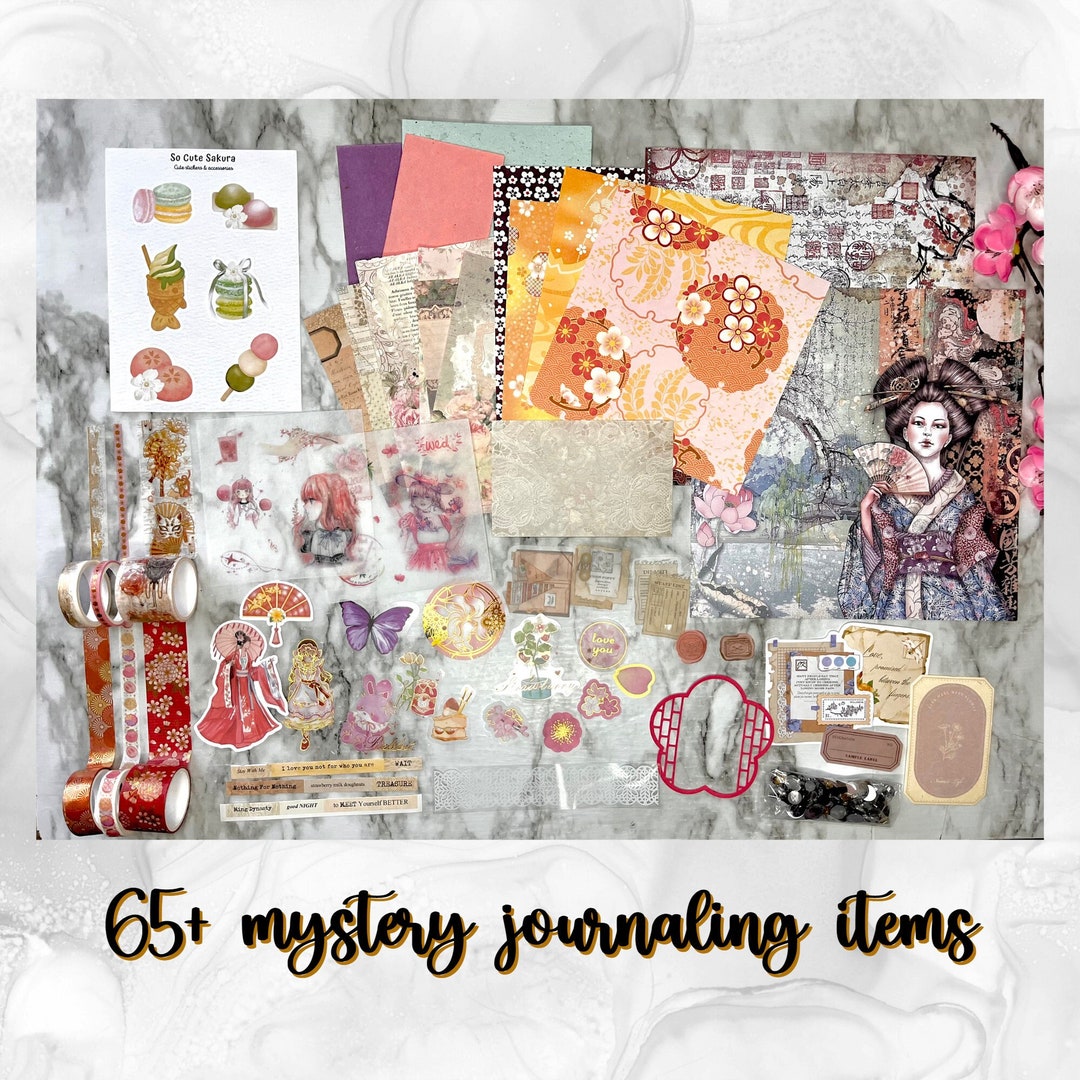 Luxury Junk Journal Mystery Supply Kits 65 Items/ Vintage - Etsy