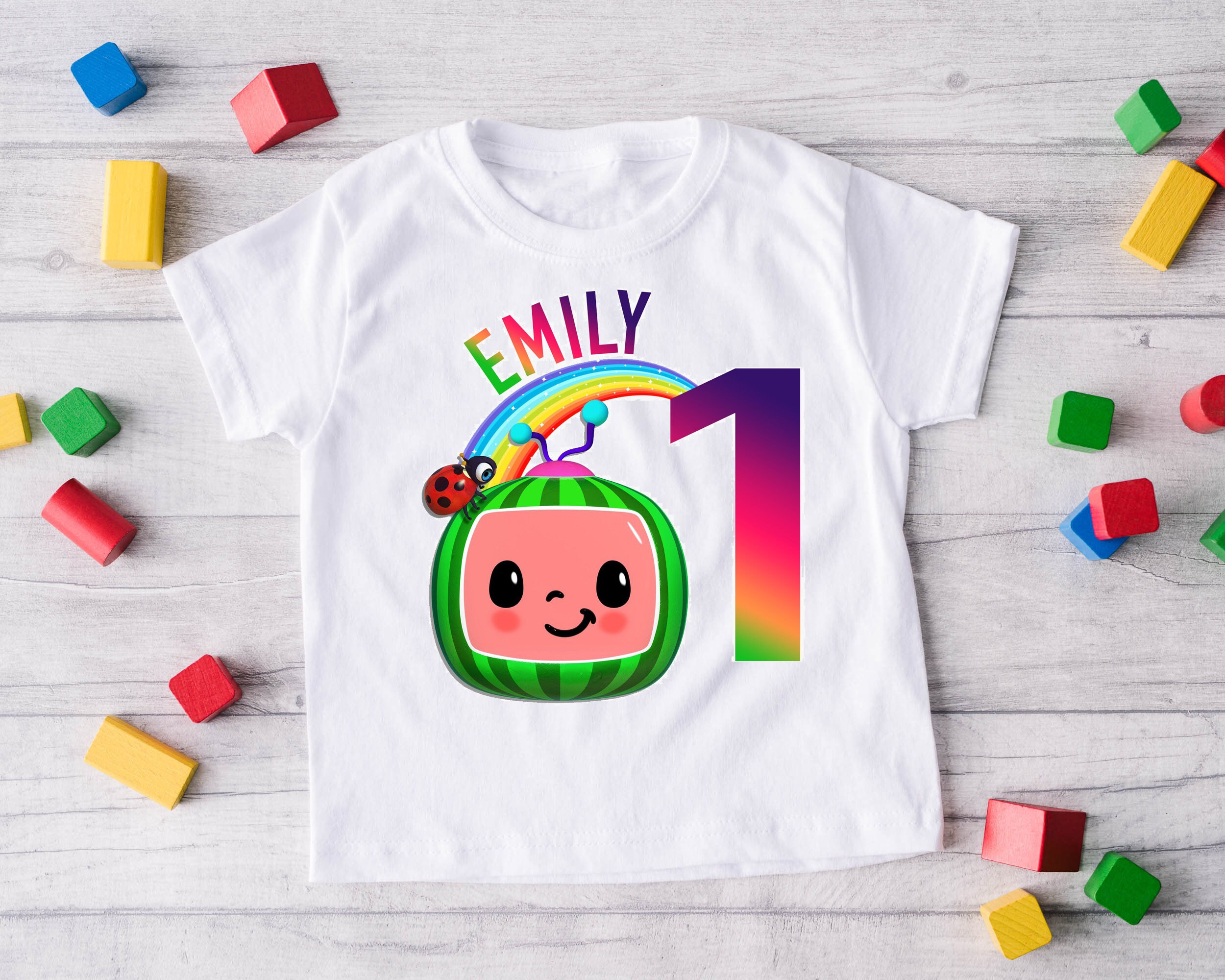 Coco-melon T-shirt Personalized Logo Design Bithday | Etsy