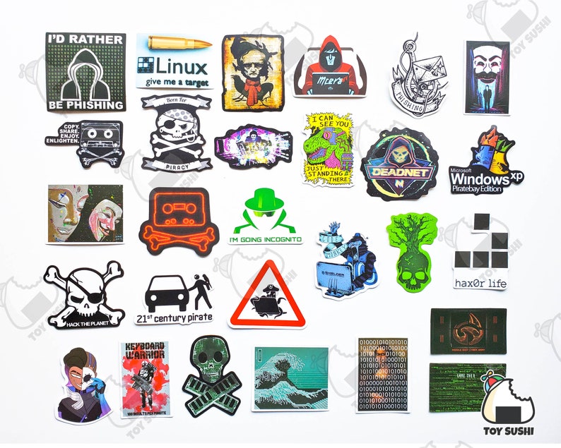 72 Pcs Hacker Sticker Pack Programmer Computers Software Engineer Hack Programmer T