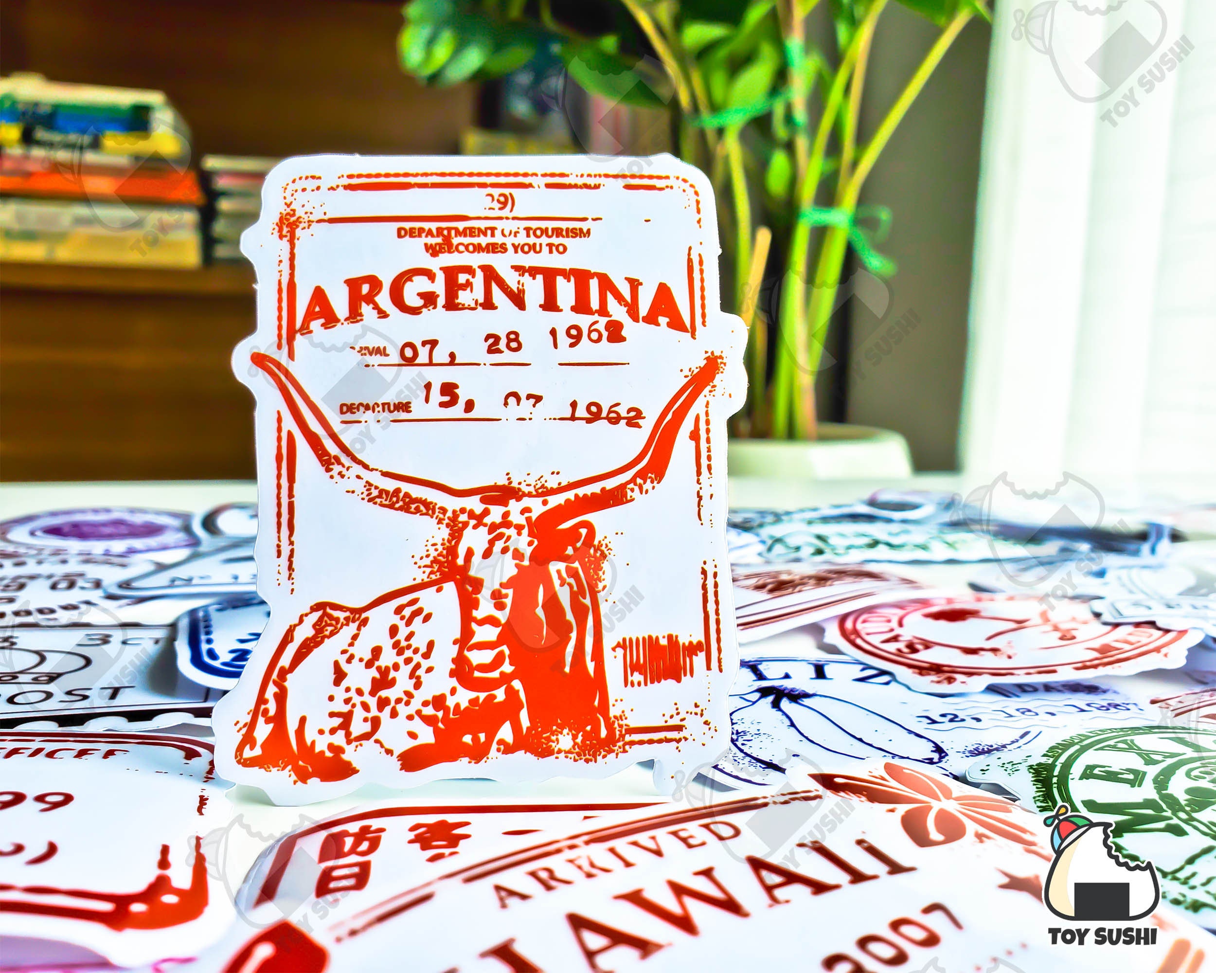 50 arrival Stamps Sticker Pack Passport Stickers - Etsy