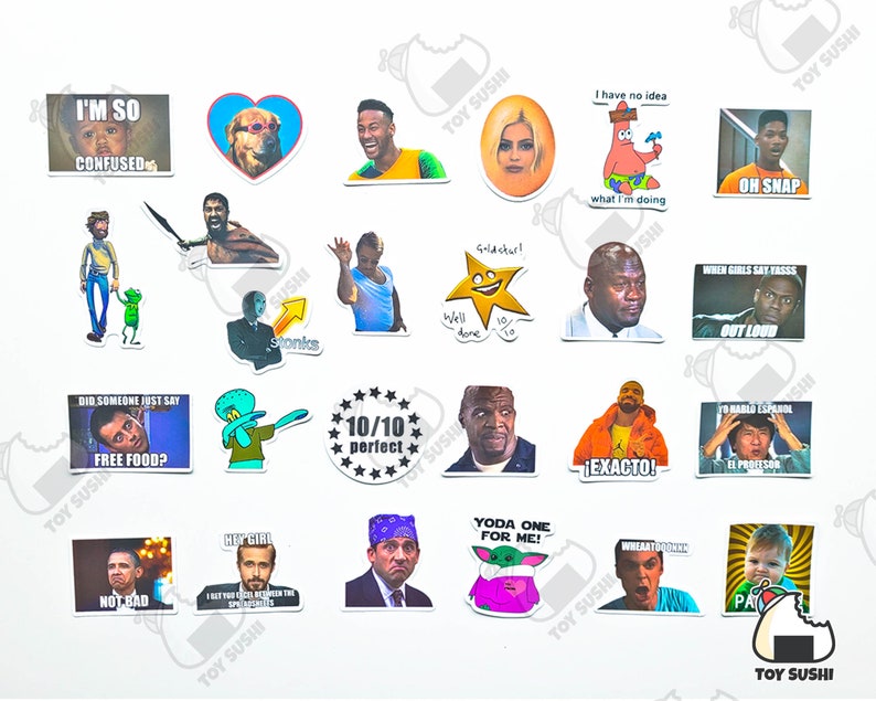 50 Pcs meme Quotes Sticker Pack Gift for Her Friendship Meme Stickers ...