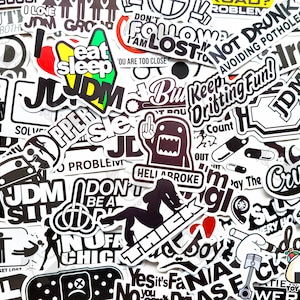 50 Pcs "jdm Car Decals" Sticker Pack | Japanese Imports | JDM Car ...