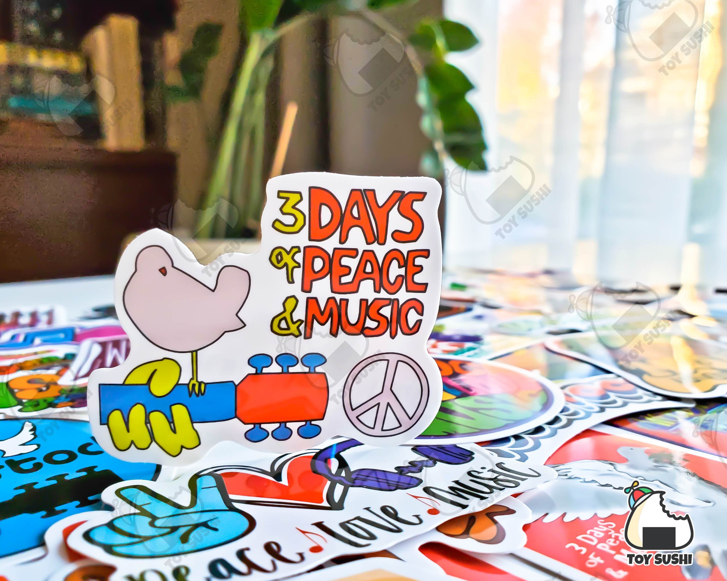 50 Pcs woodstock Concert Sticker Pack Peace - Etsy