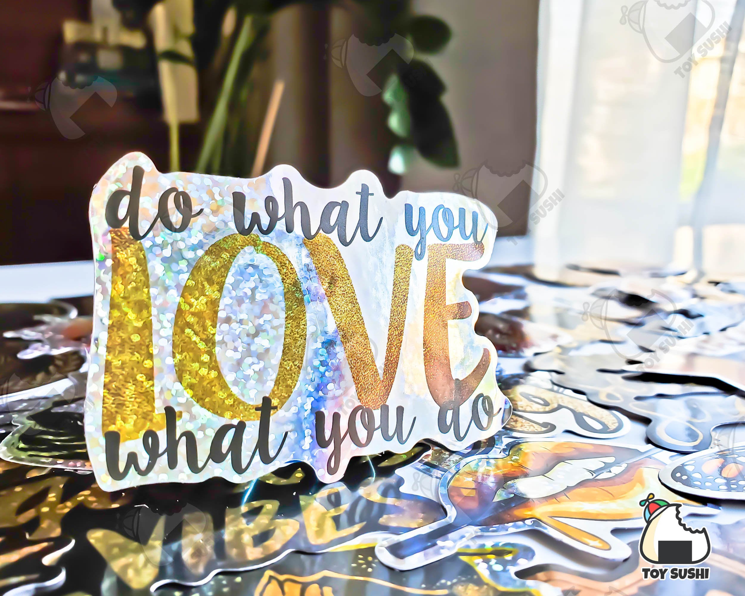 50 Pcs gold & Black Sticker Pack Holographic Sticker Bumper Sticker Car ...