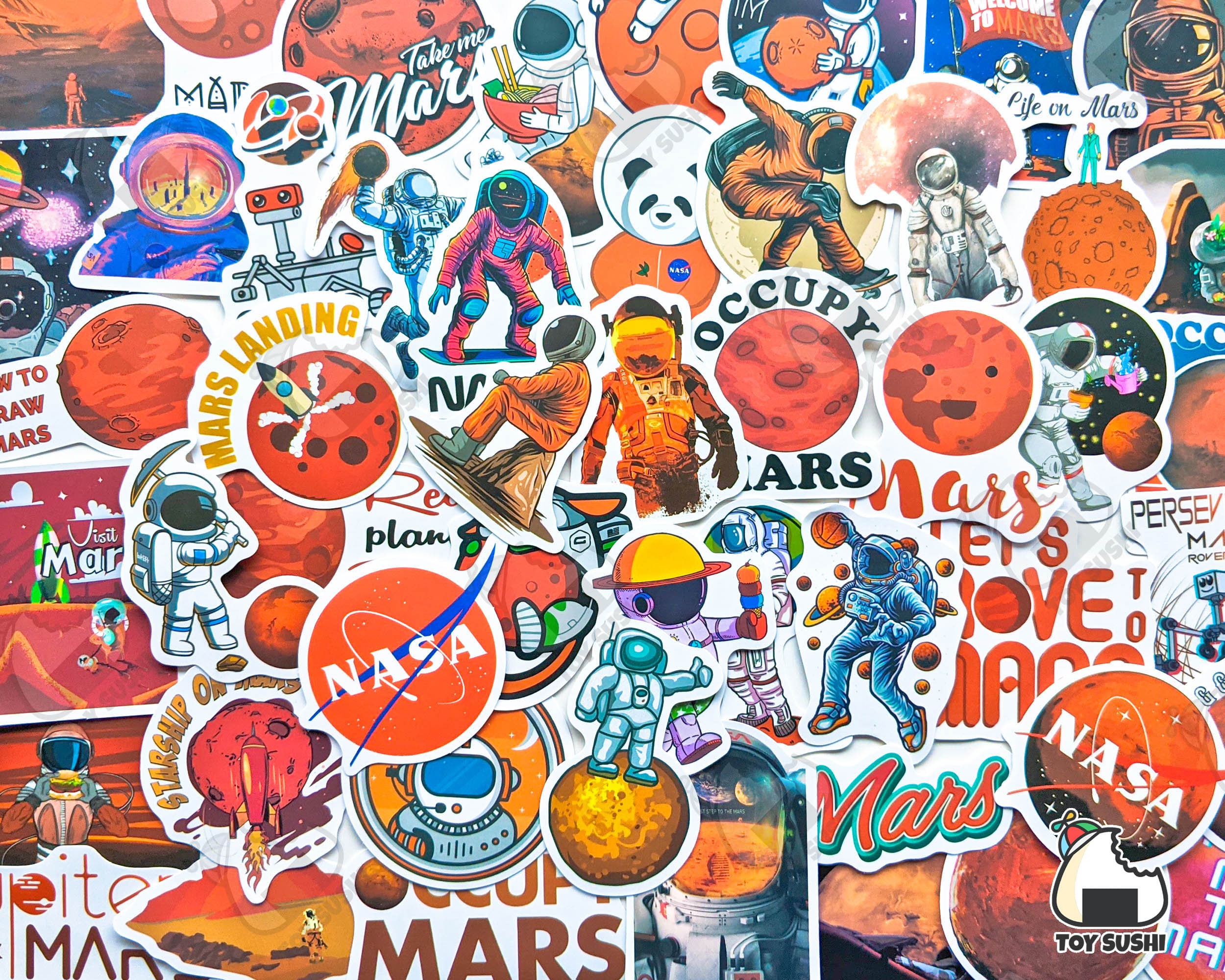 50 Pcs mars Planet Sticker Pack Solar System - Etsy