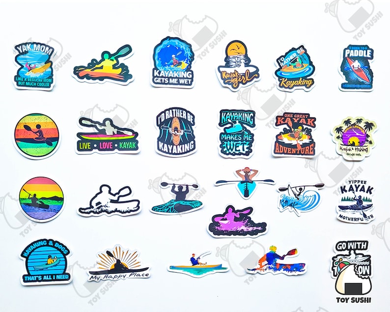 50 Pcs kayak Sticker Pack Beach Life Water - Etsy