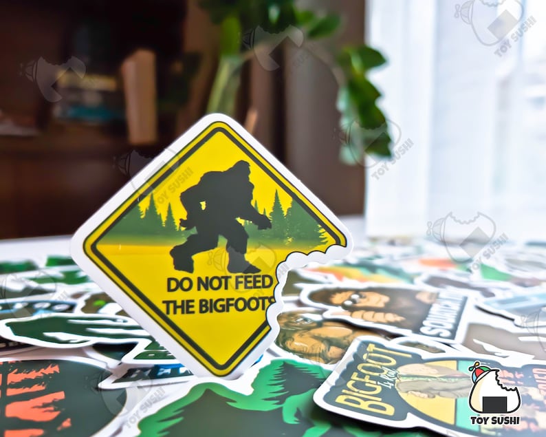 50 Pcs "bigfoot" Sticker Pack | Sasquatch | Yeti | Bigfoot Gifts ...