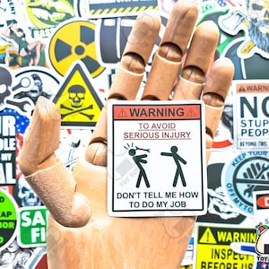 100 Pcs "hard Hat" Sticker Pack | Powerline | Welding | Stripper ...