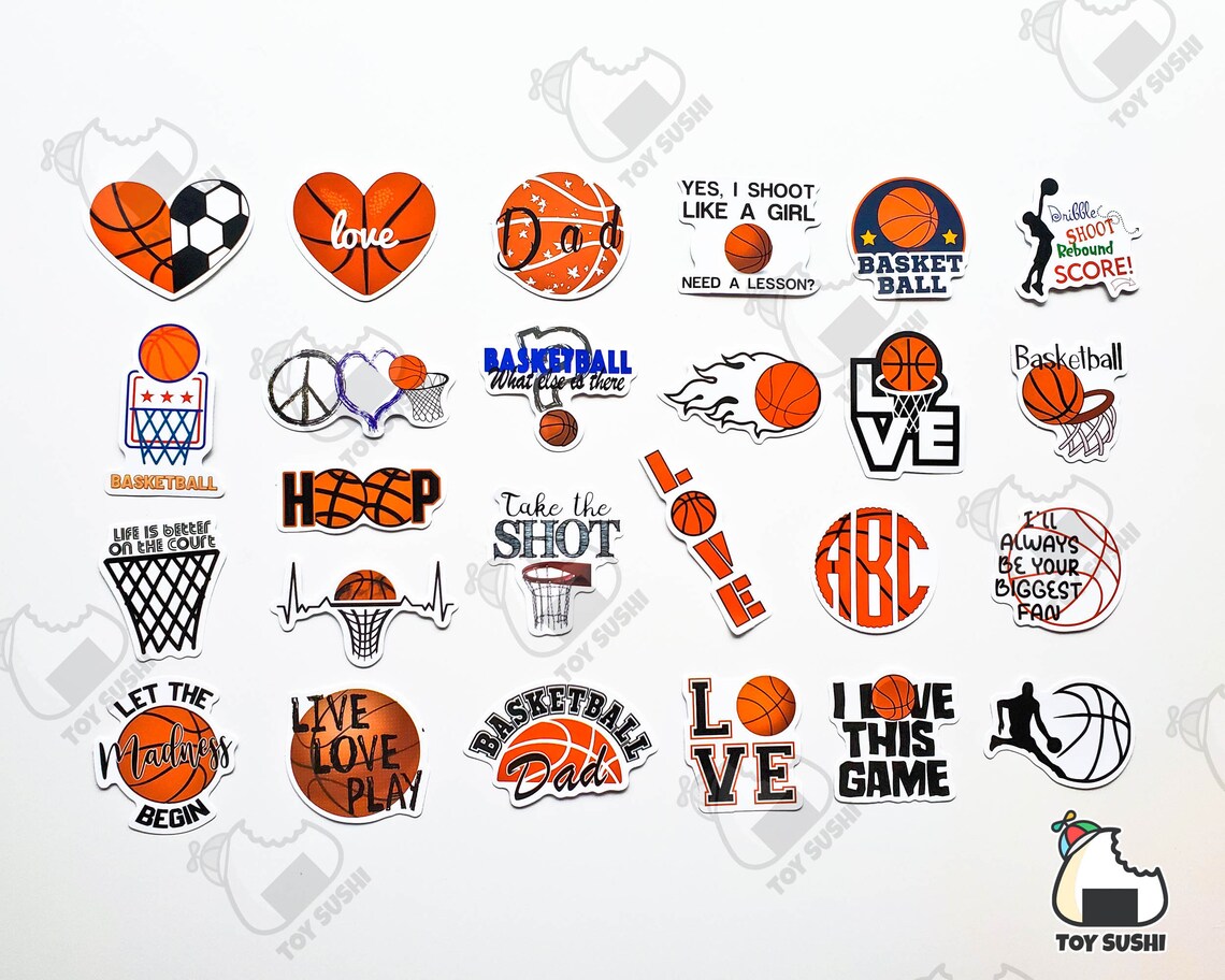50 Pcs basketball Sticker Pack Championship - Etsy