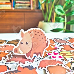 50 Pcs "wild Boar" Sticker Pack | Wildlife | Hunting Gift | Boar Tusk ...