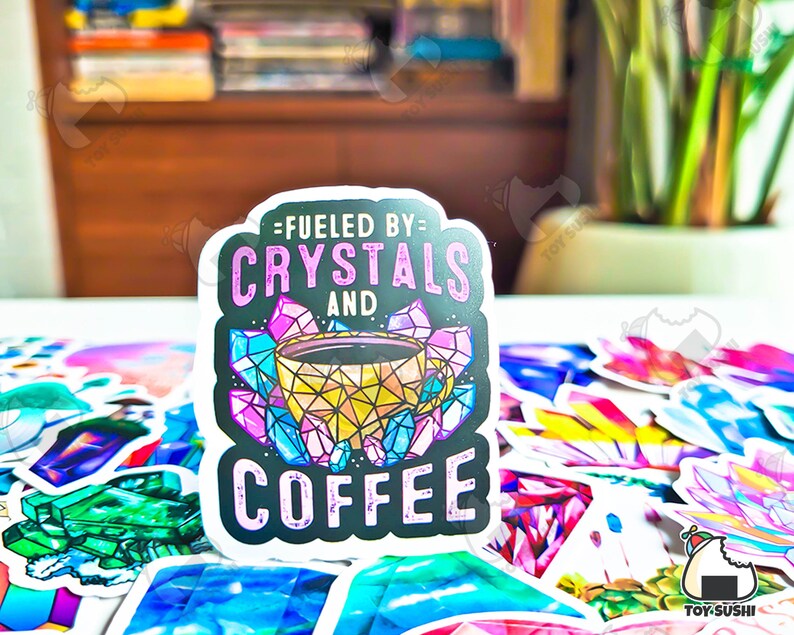 50 Pcs "healing Crystals" Sticker Pack | Bloodstone | Moonstone | Feng ...
