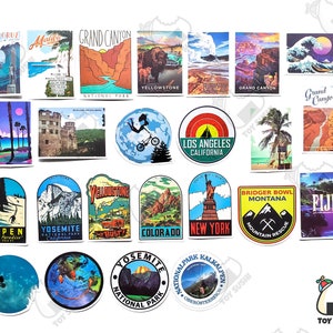 95 Pcs "outdoor Vacation" Stickers Pack | Good Vibes Stickers | Camping ...