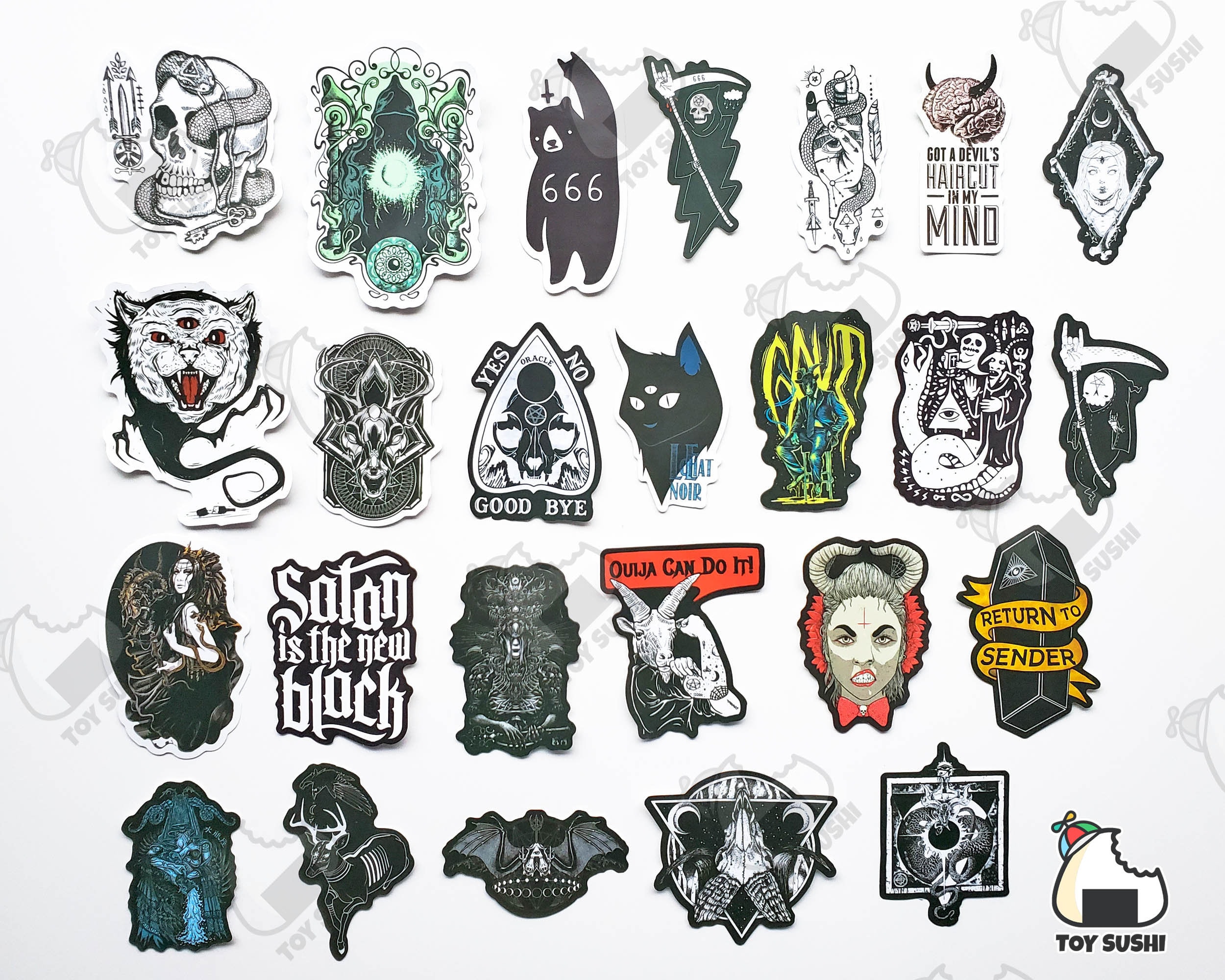 50 Pcs gothic Horror Sticker Pack Grim Reaper Spooky Stickers Horror ...