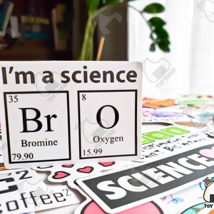 50 Pcs "science Laboratory" Stickers Pack | Chemistry Gift | Science ...