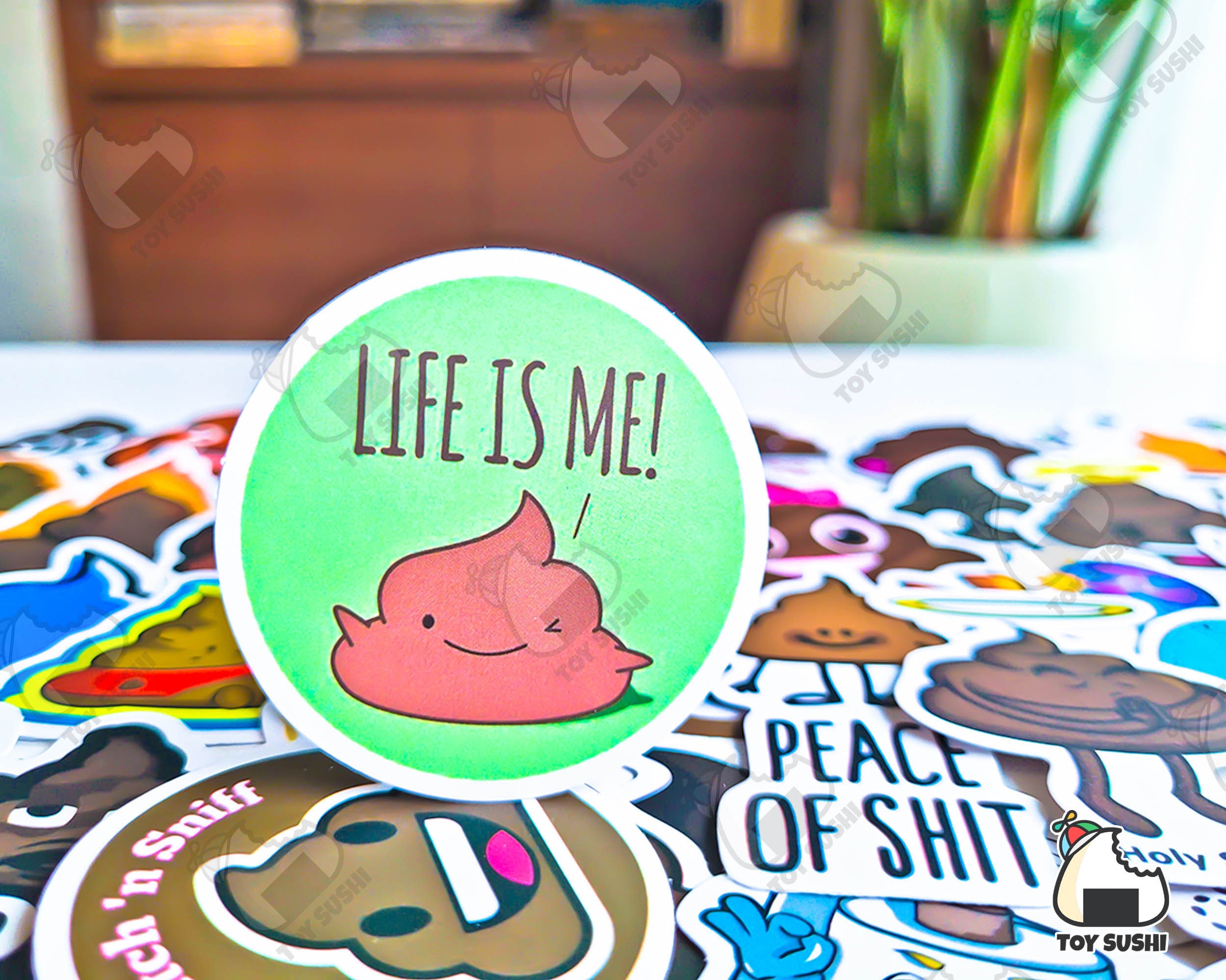 60 Pcs poop Poop Sticker Pack Poop Bag Holder - Etsy