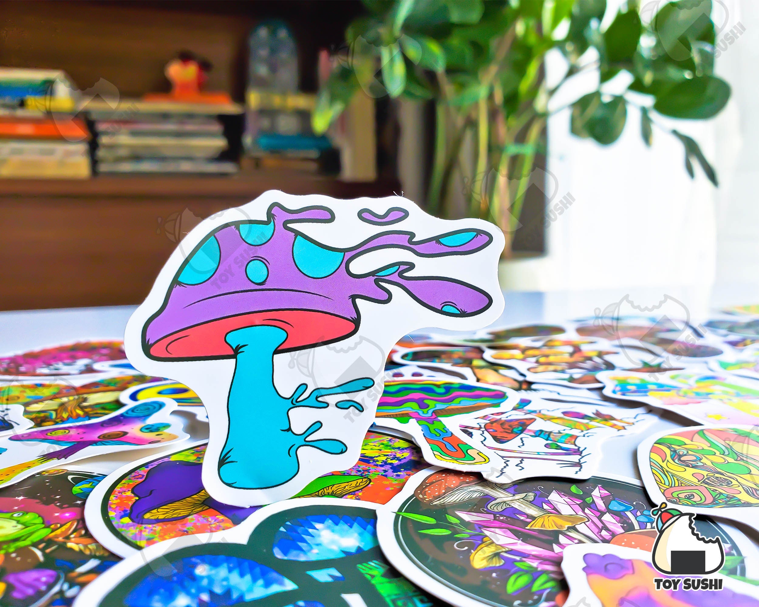 50 Pcs trippy Mushroom Sticker Pack Weed 420 - Etsy