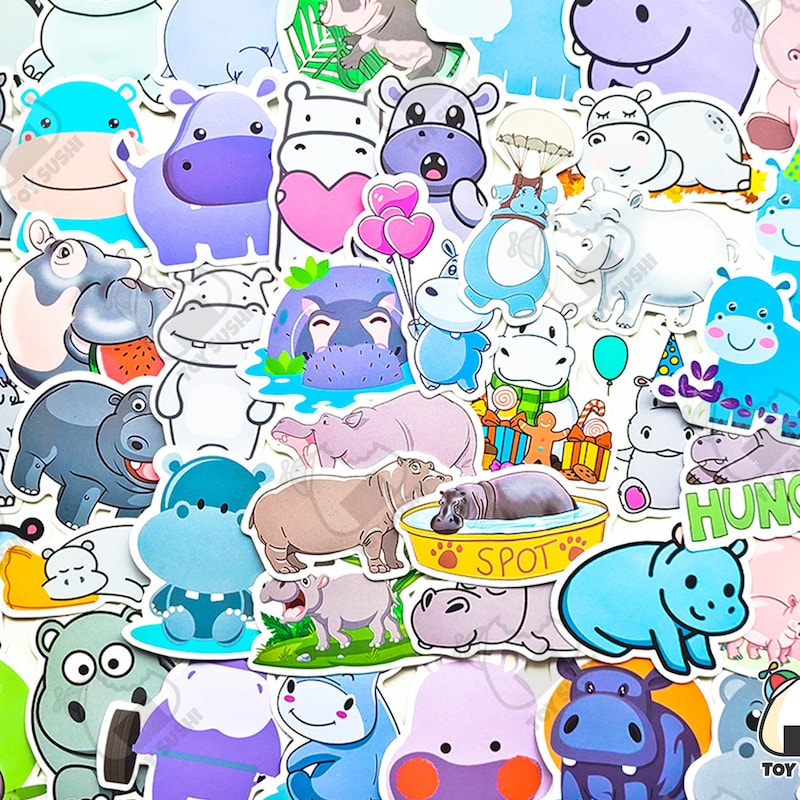 Hippo Art - Etsy