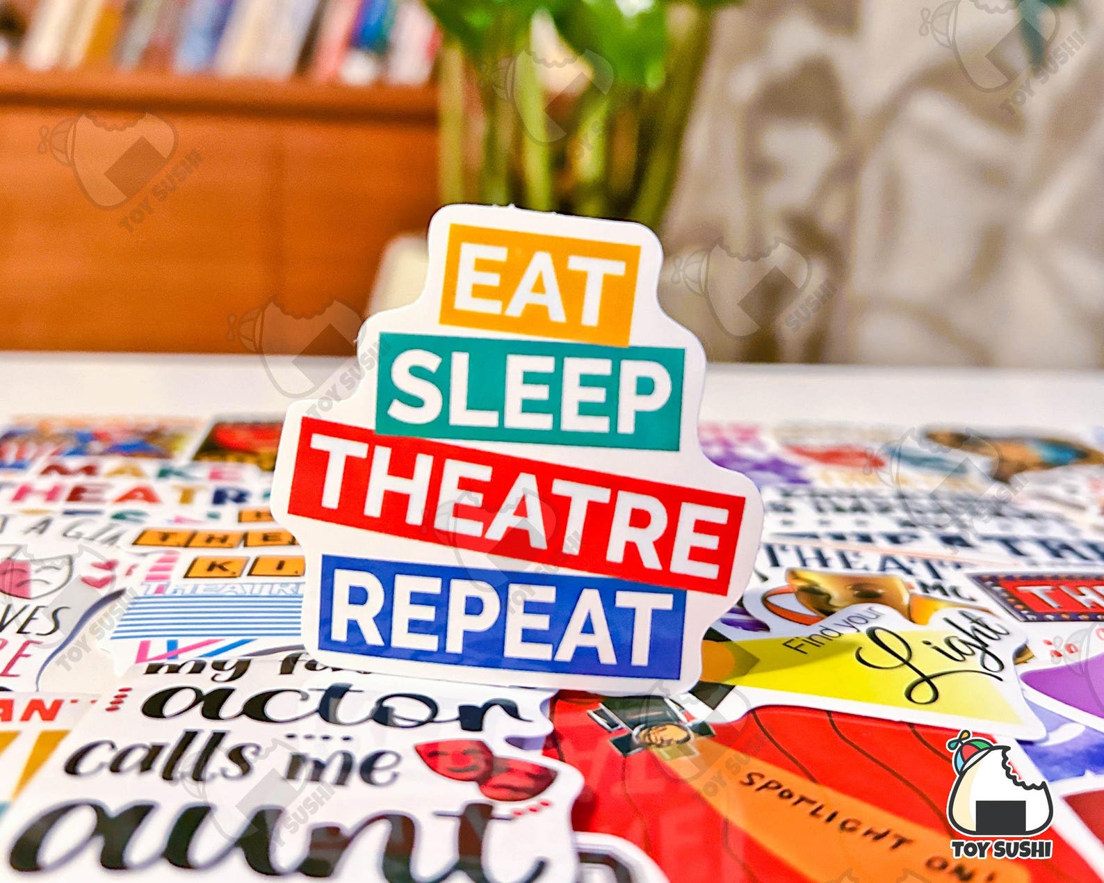 50 Pcs "drama Theatre" Vinyl Stickers Pack – Acting Mask Decal, Theater ...