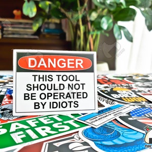 100 Pcs "hard Hat" Sticker Pack | Powerline | Welding | Stripper ...