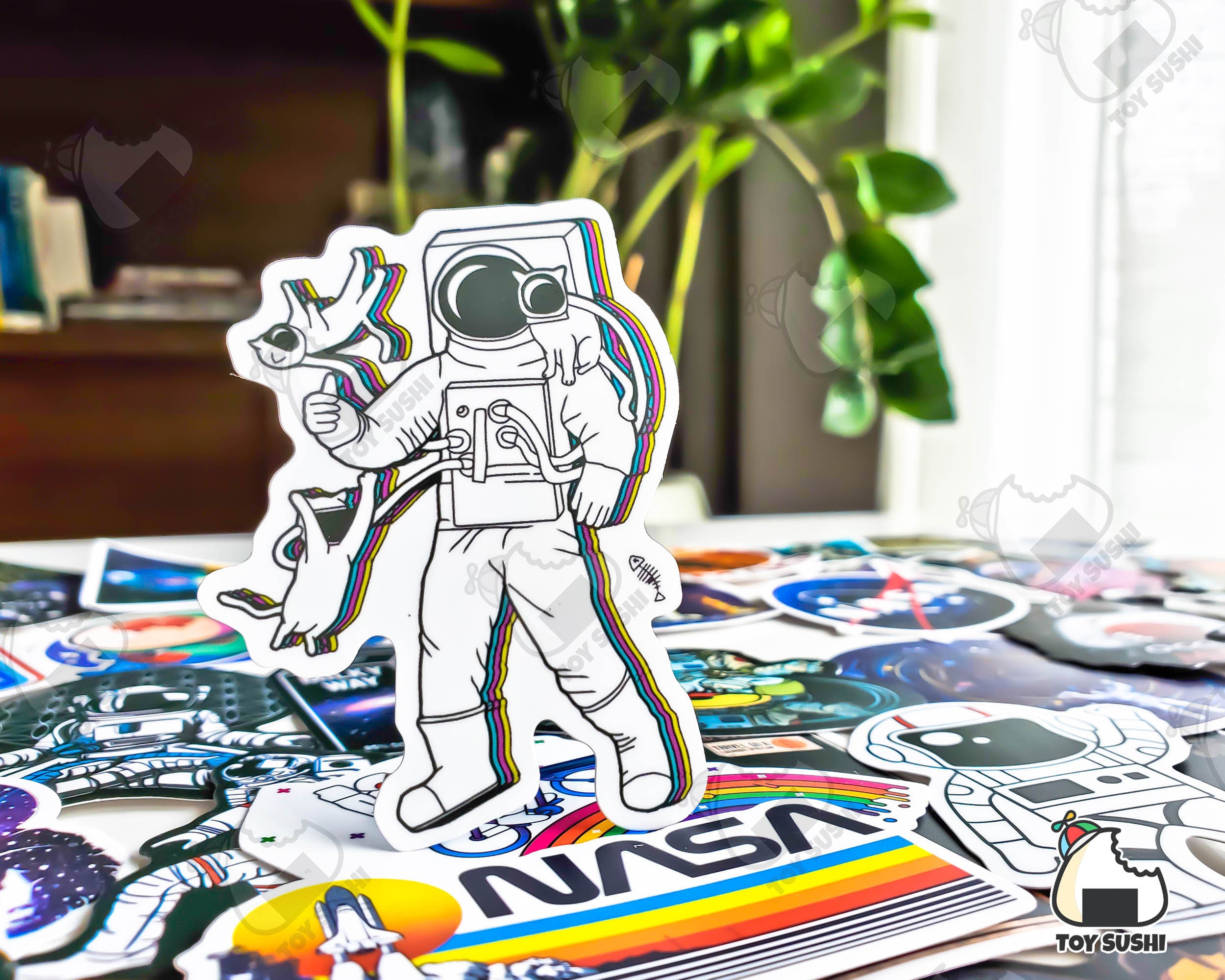 50 Pcs astronaut-b Theme Sticker Pack Galaxy - Etsy