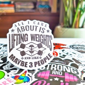 50 Pcs "gym Workout" Sticker Pack | Workout Tracker | Fitness Planner ...