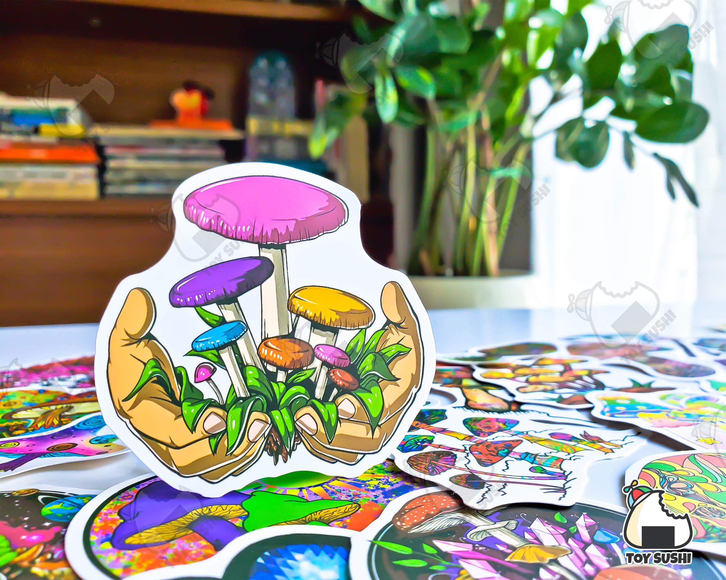 50 Pcs trippy Mushroom Sticker Pack Weed 420 - Etsy