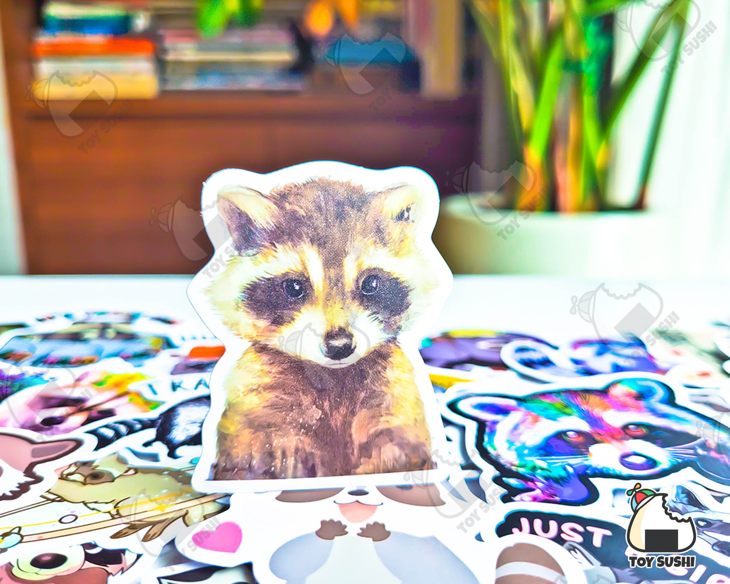 50 Pcs raccoon Sticker Pack Racoon Dog Trash - Etsy