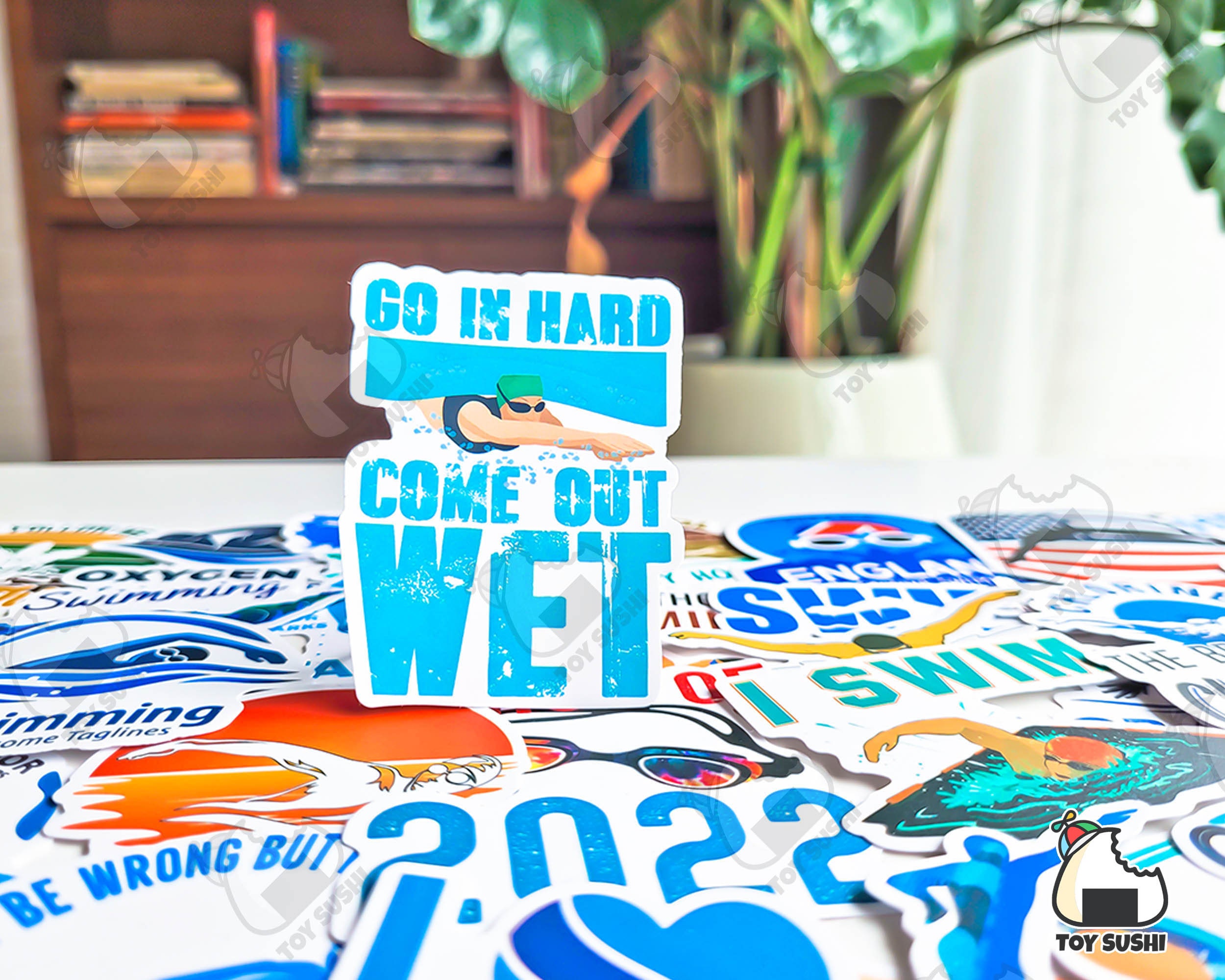 50 Pcs swimming Sticker Pack Swimsuit Swimmer - Etsy