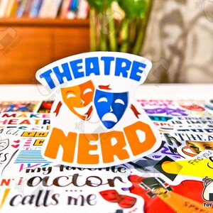 50 Pcs "drama Theatre" Vinyl Stickers Pack – Acting Mask Decal, Theater ...